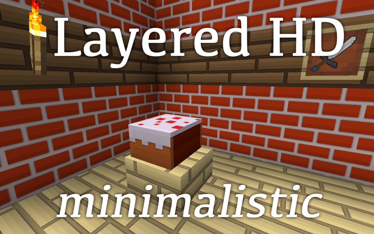 Layered HD - Minimalistic Minecraft Texture Pack