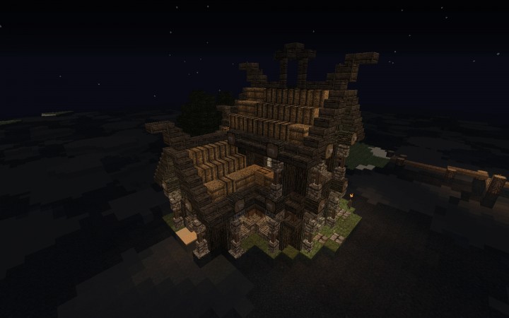 Nordic Thatch-Roof MillHouse Minecraft Map