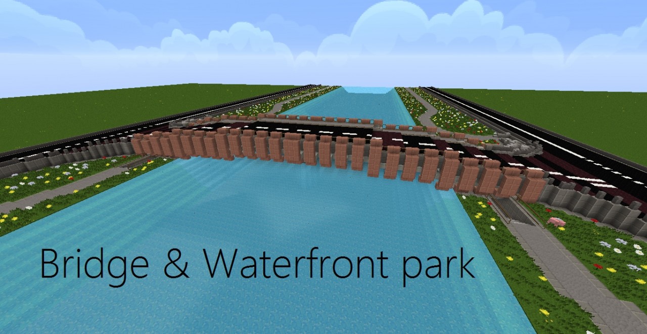 Bridge & Waterfront park Minecraft Map