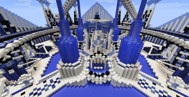 futuristic spawn Minecraft Map