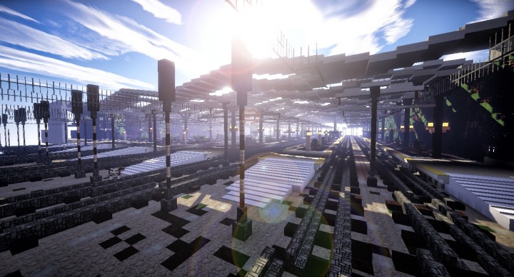 Modern Train Station Minecraft Map