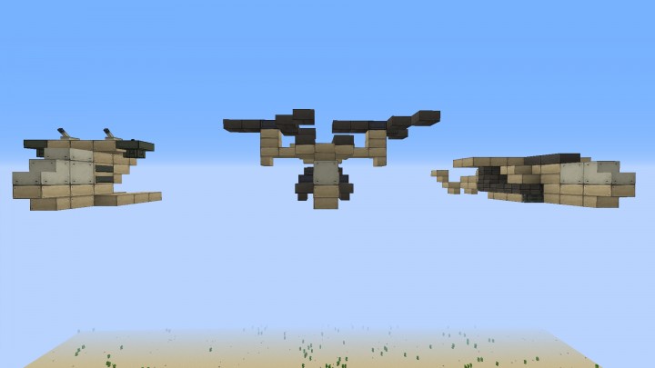 UNSC Hornet, Falcon, Sparrowhawk [1.8x+] [Vehicle pack] Minecraft Map