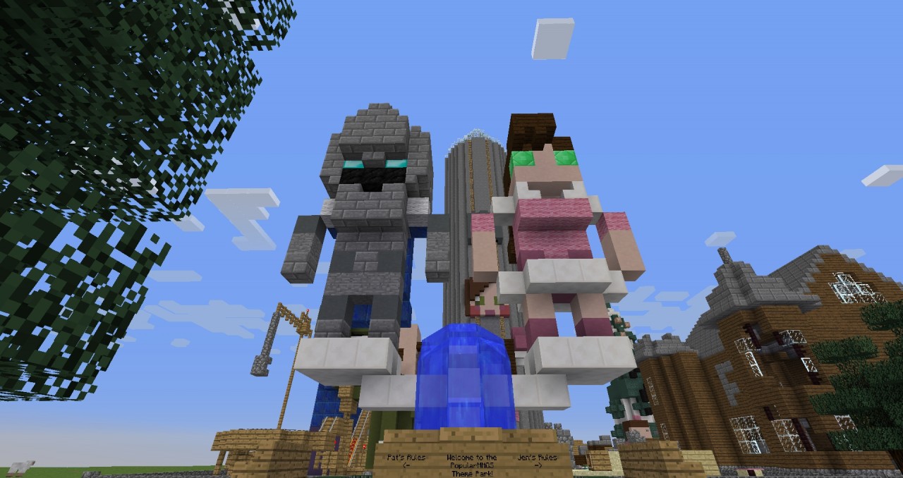 PopularMMOS Amusement Park Minecraft Map