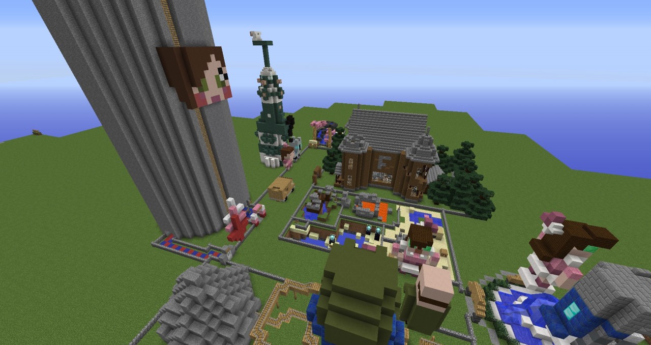 PopularMMOS Amusement Park Minecraft Map