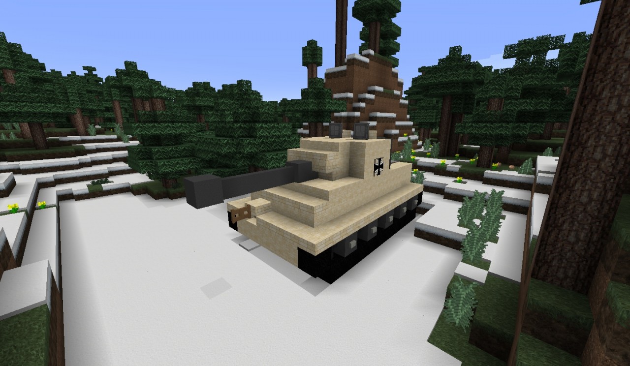 Tiger 1 german ww2 tank Minecraft Map