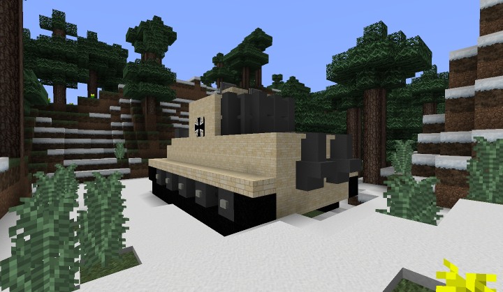 Tiger 1 german ww2 tank Minecraft Project