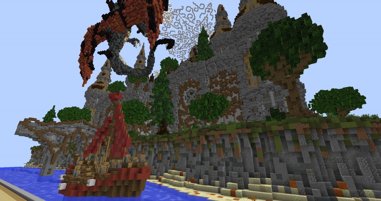 Fantasy Medieval Factions Spawn Minecraft Map
