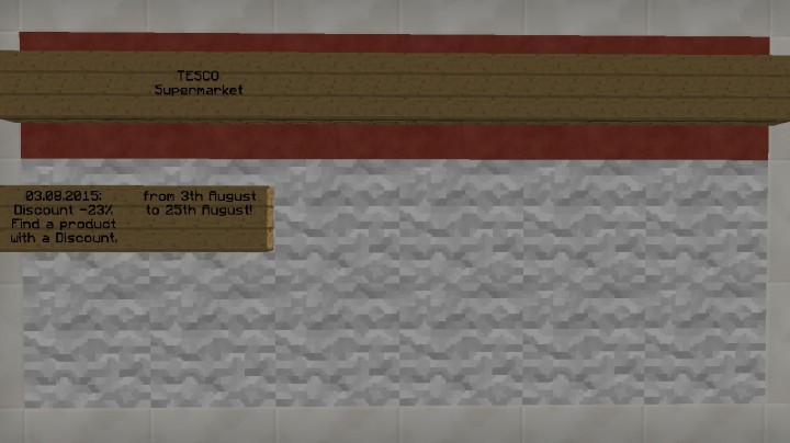 Tesco Supermarket Minecraft Map