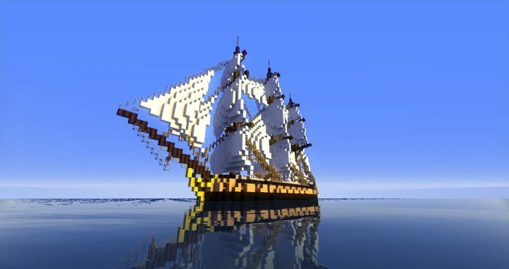 6th Rate 26-Gun Frigate: Amazon Minecraft Map