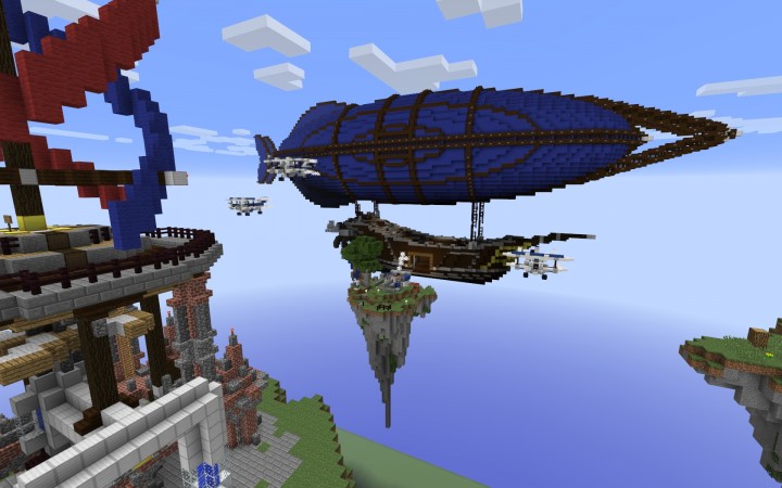 Bed Wars - Steampunk vs Dieselpunk Minecraft Map