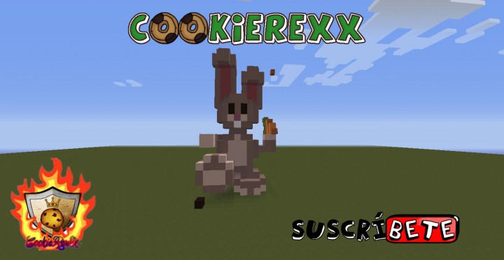 Play Clay!! bunny 3D statue (conejo estatua 3d) Minecraft Map