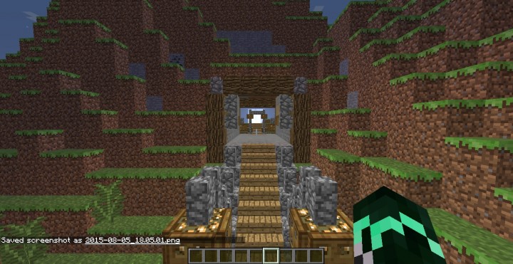 Medieval bridge (through mountain) [FREE DOWNLOAD] Minecraft Map