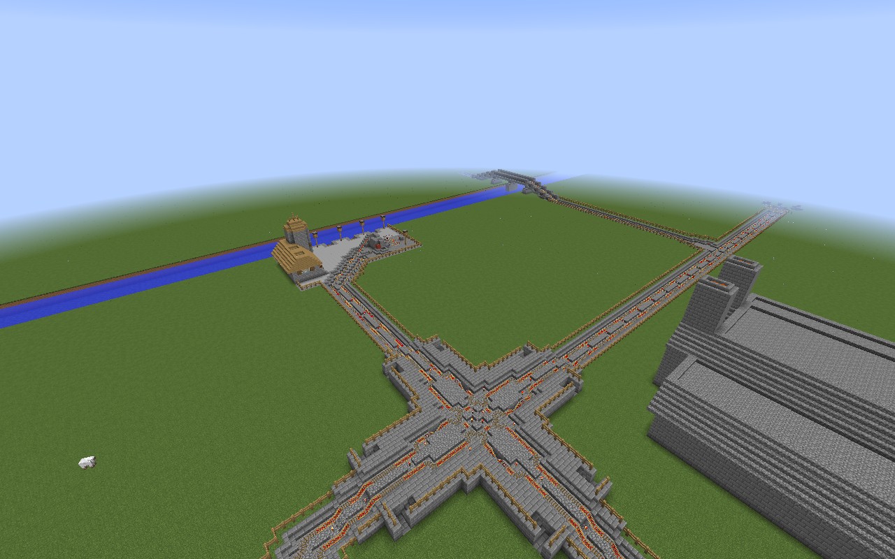 Redstone Industry, Railway and Harbour Facilities Minecraft Map