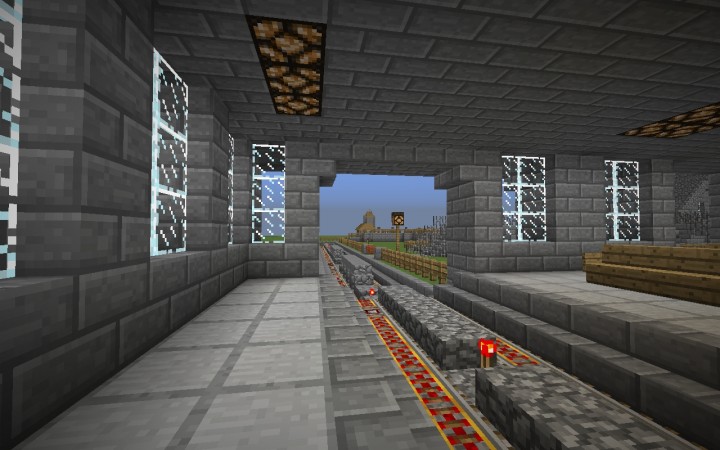 Redstone Industry, Railway and Harbour Facilities Minecraft Map