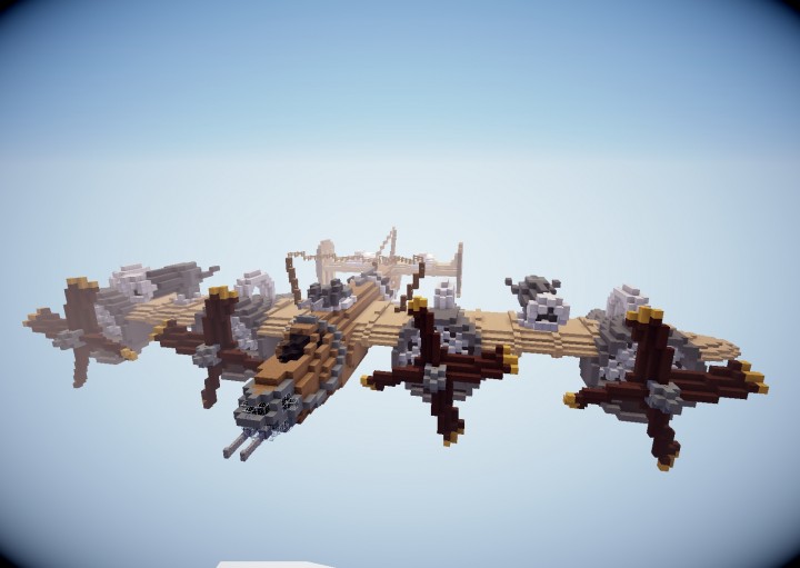 steampunk plane Minecraft Map