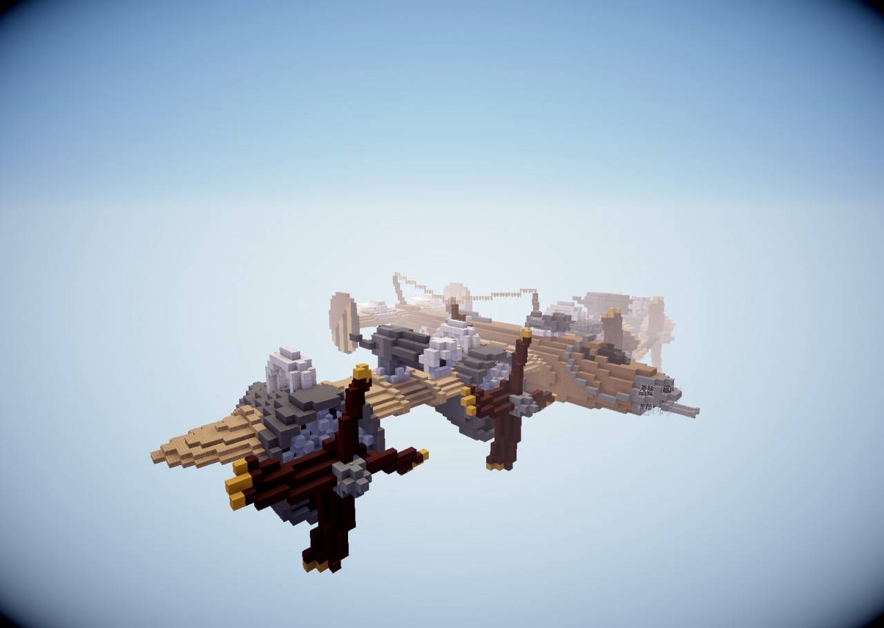 steampunk plane Minecraft Map