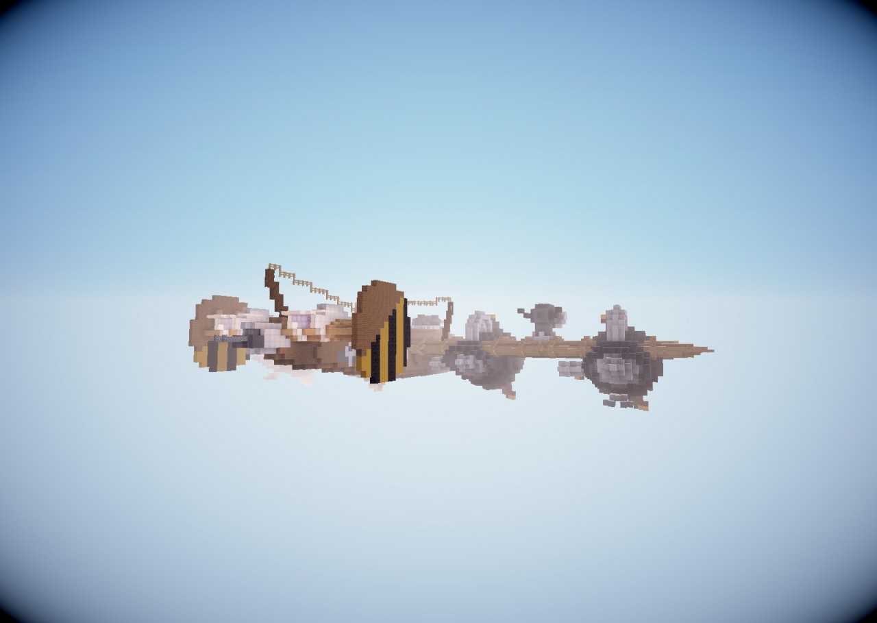 steampunk plane Minecraft Map