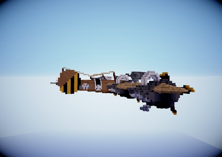 steampunk plane Minecraft Map