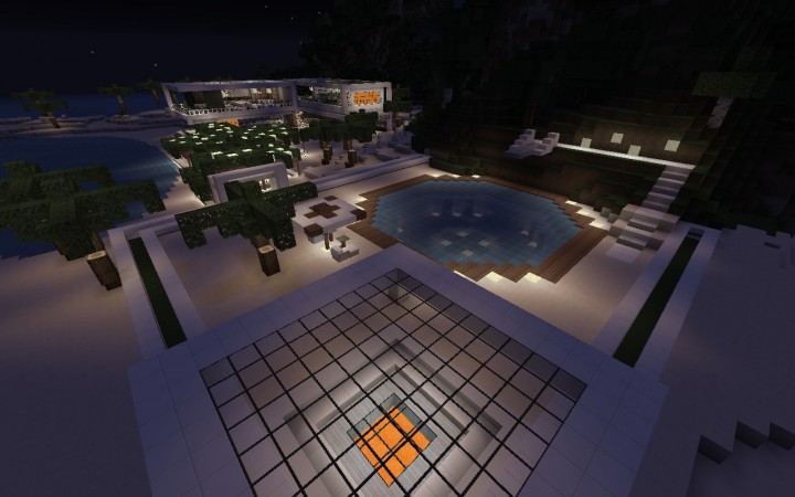 Tropical Island House Minecraft Map