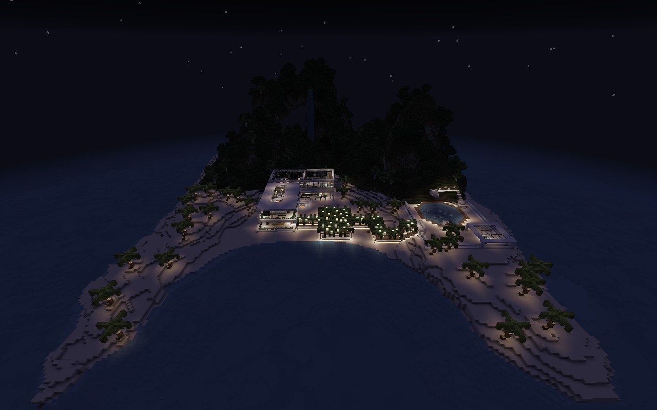 Tropical Island House Minecraft Map