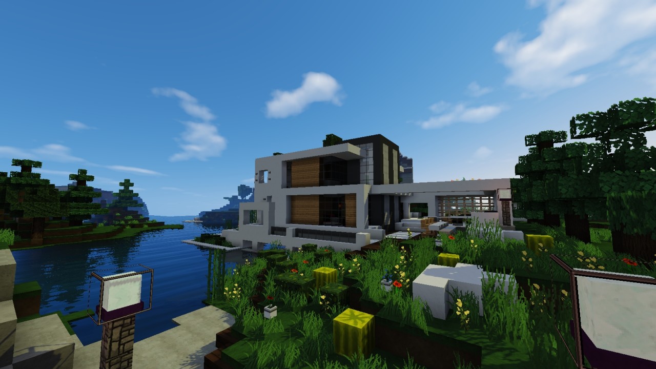 | Modern House | Cozy Modern Villa | arth3rwolfking Minecraft Map