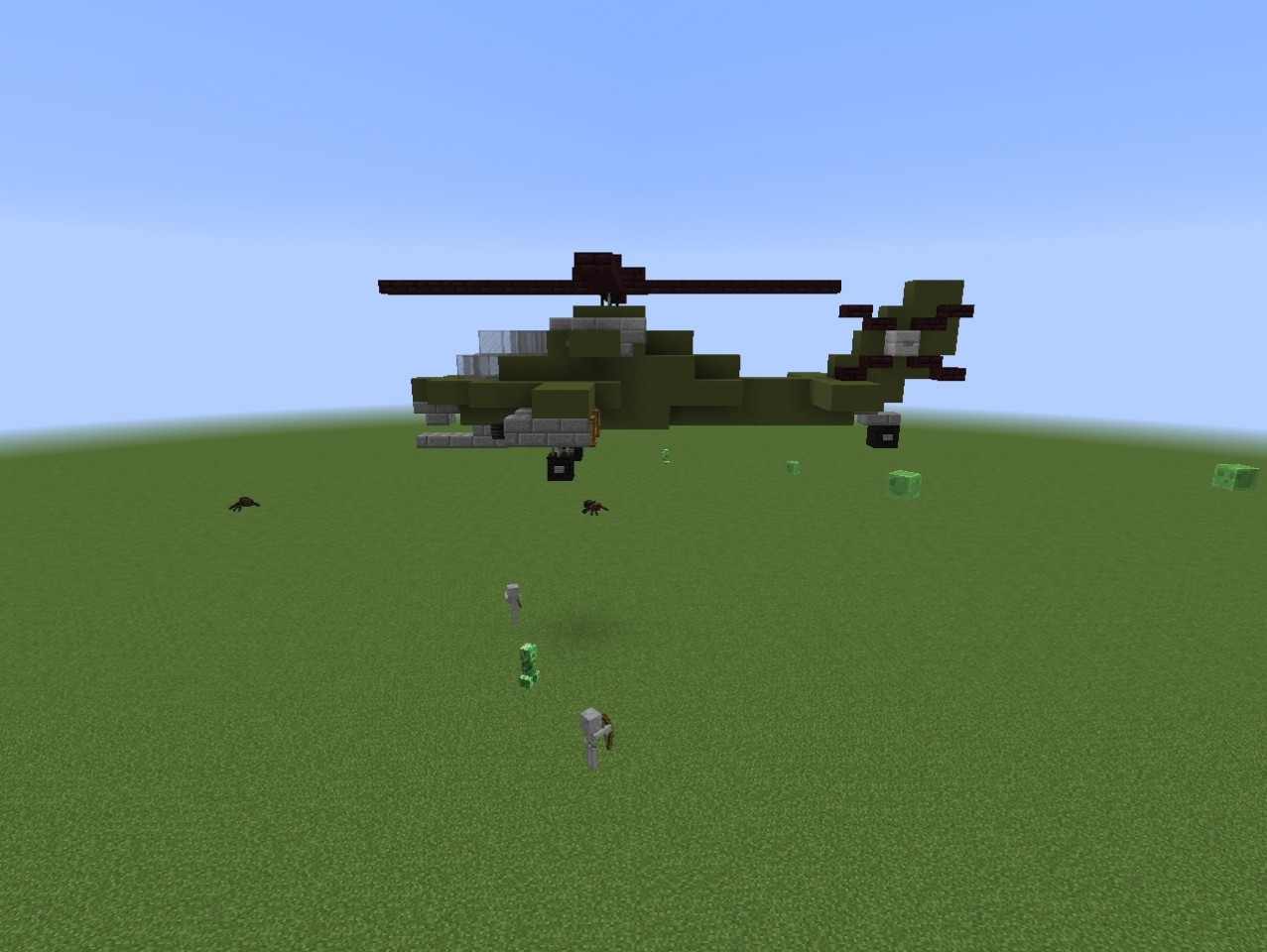 AH-64 Apache Minecraft Map
