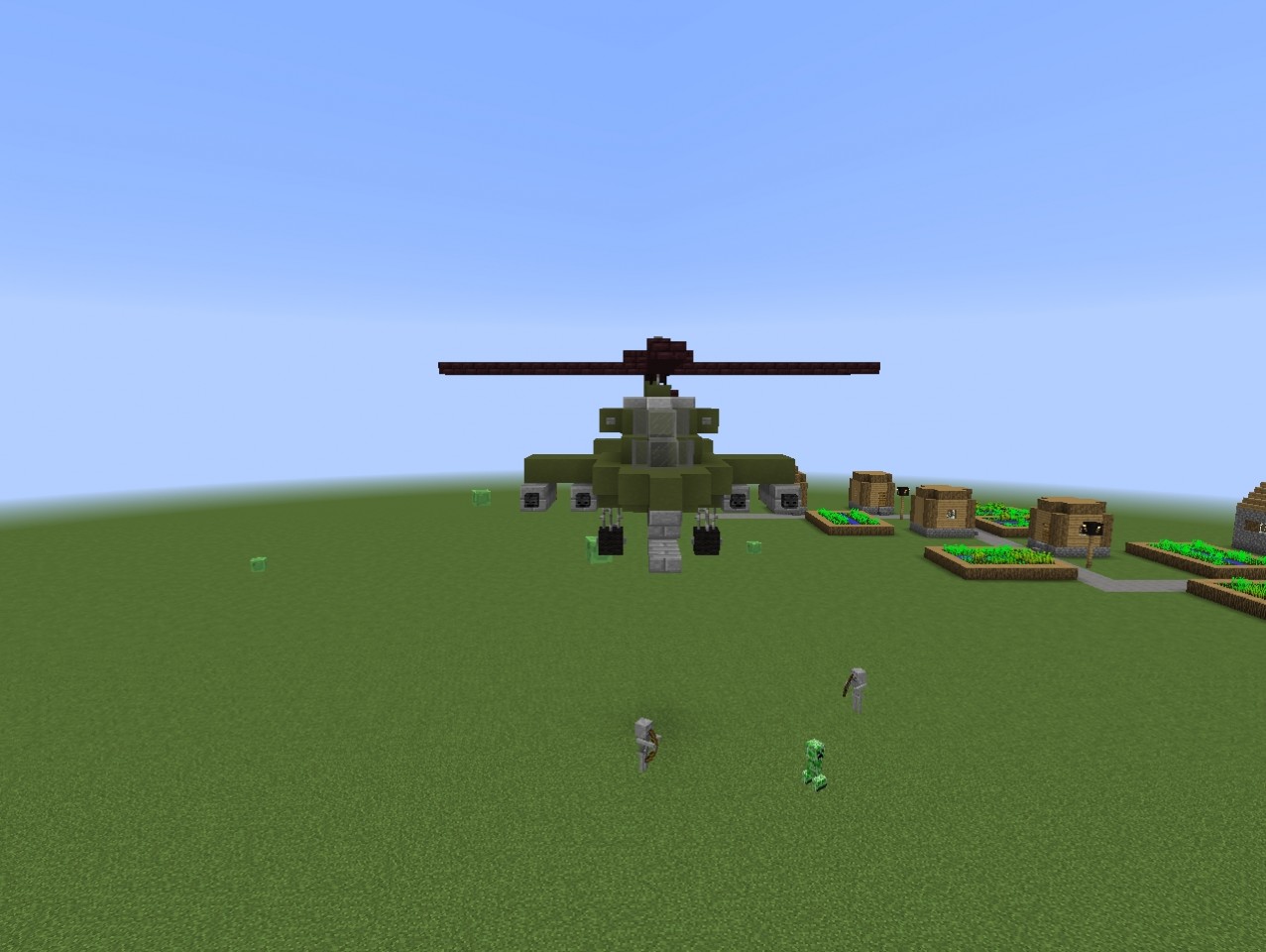 AH-64 Apache Minecraft Map