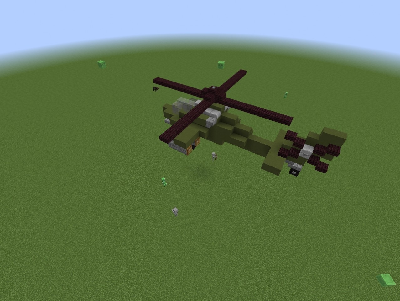 AH-64 Apache Minecraft Map