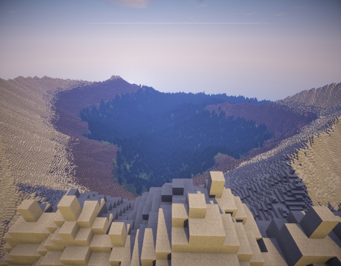 Lanaria - Custom mountain range map (Download) Minecraft Map