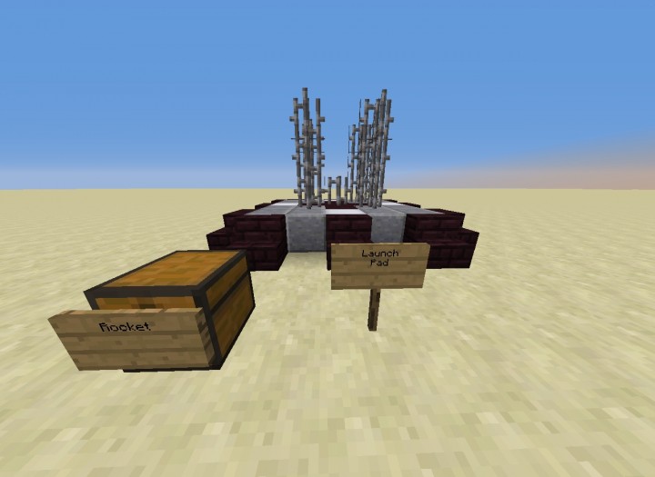 Rocket Ship In Minecraft [Command Blocks] Minecraft Map