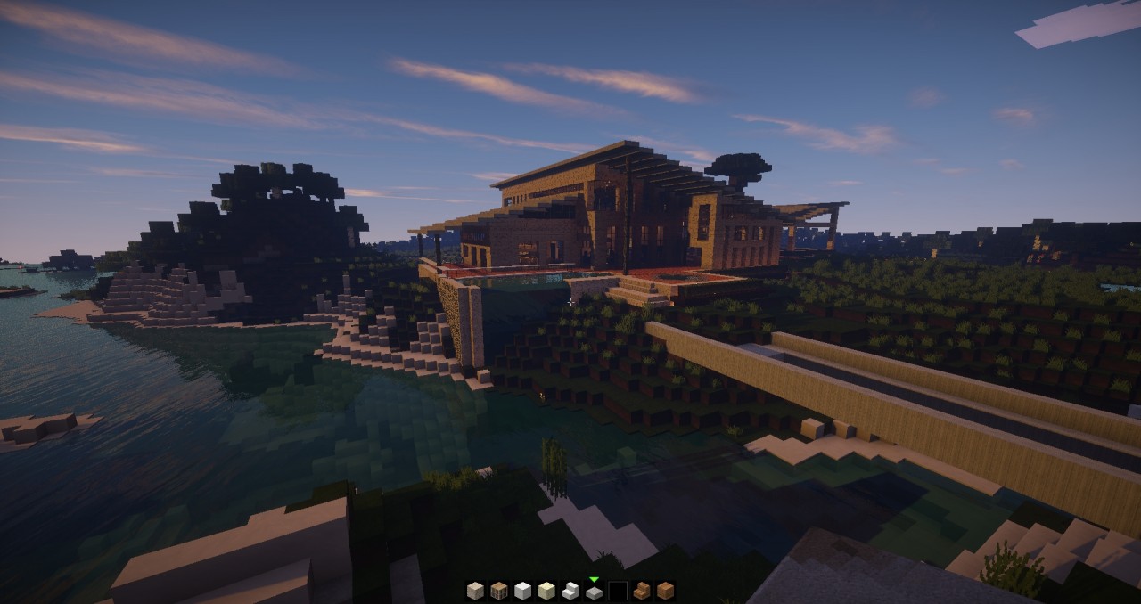 Modern SeaSide Mansion Minecraft Map