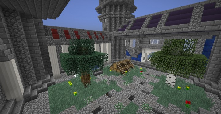 Just a courtyard Minecraft Map