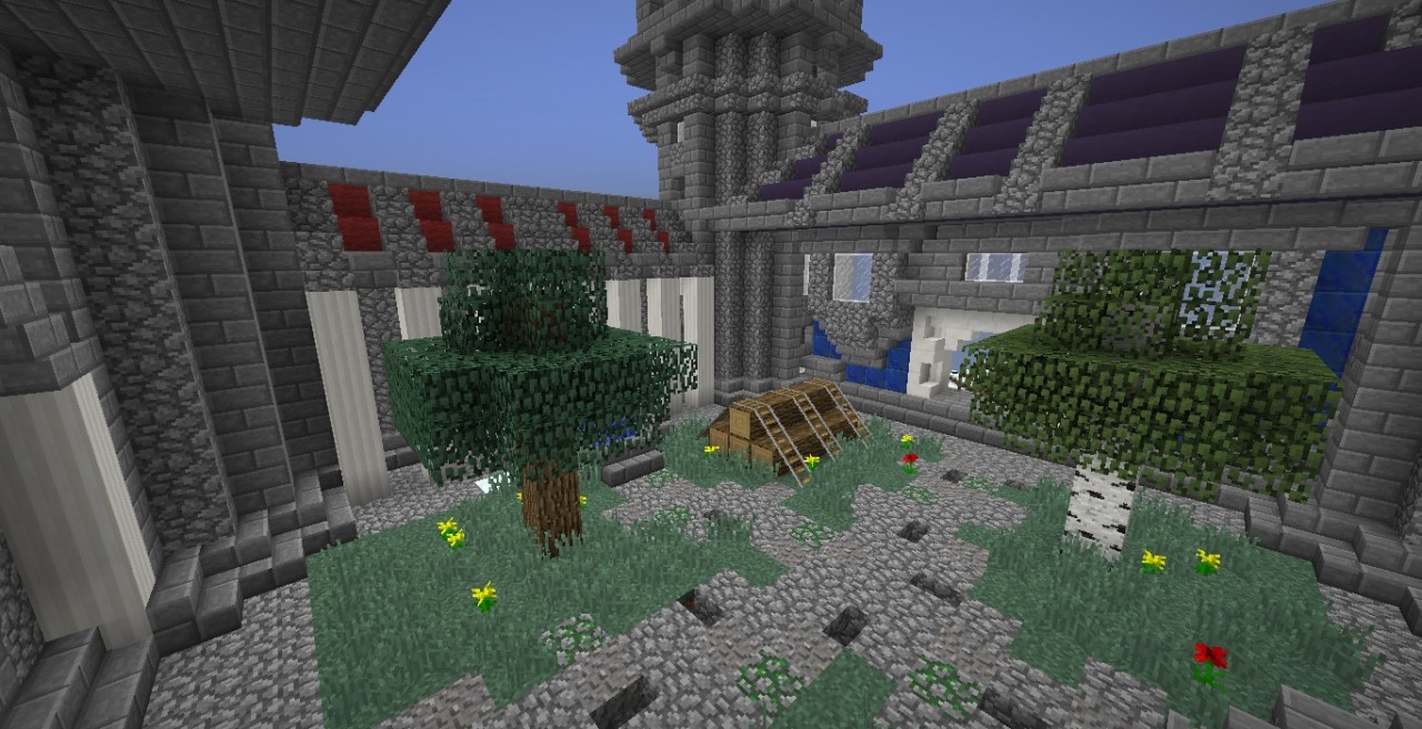 Just a courtyard Minecraft Map