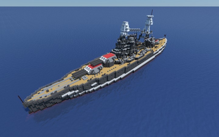USS Arizona (BB-39) 1:1 Minecraft Map