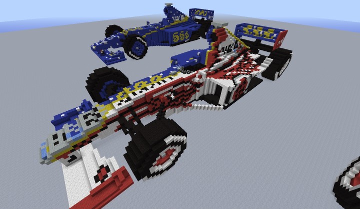F1(Formula 1) Car Model : B.A.R 001 '99 Minecraft Map