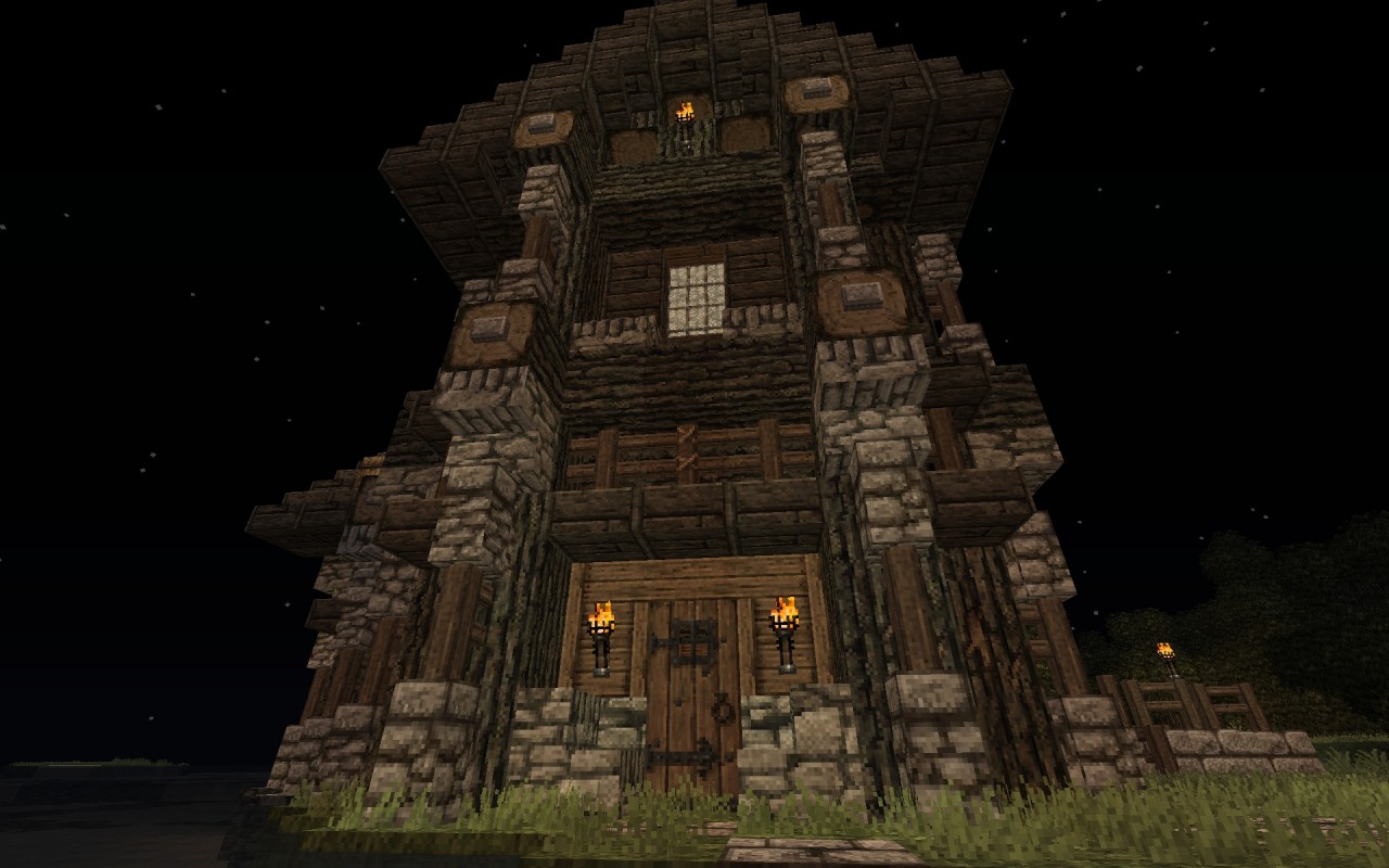 Nordic Thatch-Roof MillHouse Minecraft Map