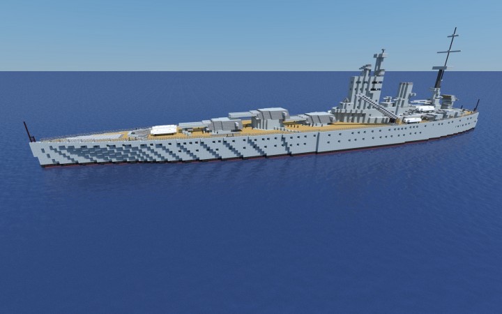 HMS Rodney 1:1 Minecraft Map