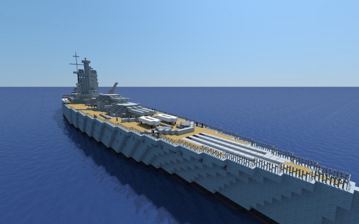 HMS Rodney 1:1 Minecraft Map