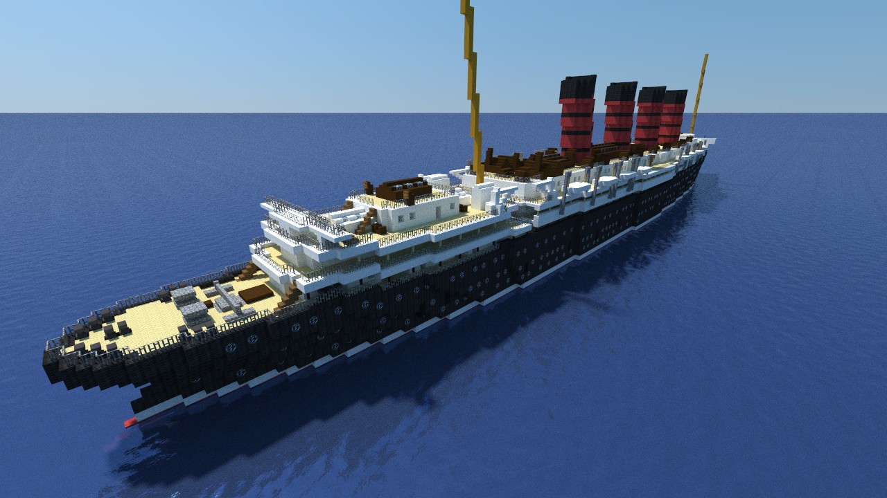 RMS Lusitania 1:1 Minecraft Map