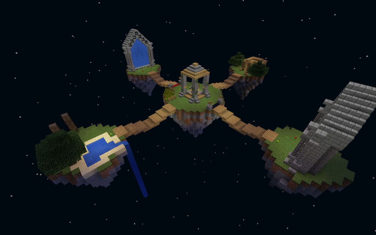 floating island hub Minecraft Project