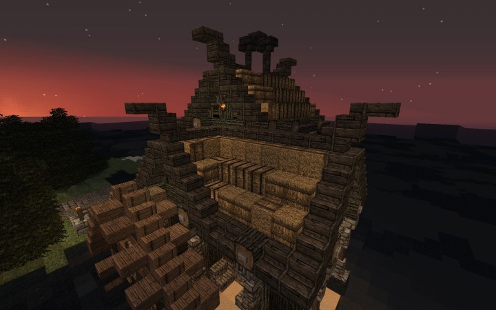 Nordic Thatch-Roof MillHouse Minecraft Map