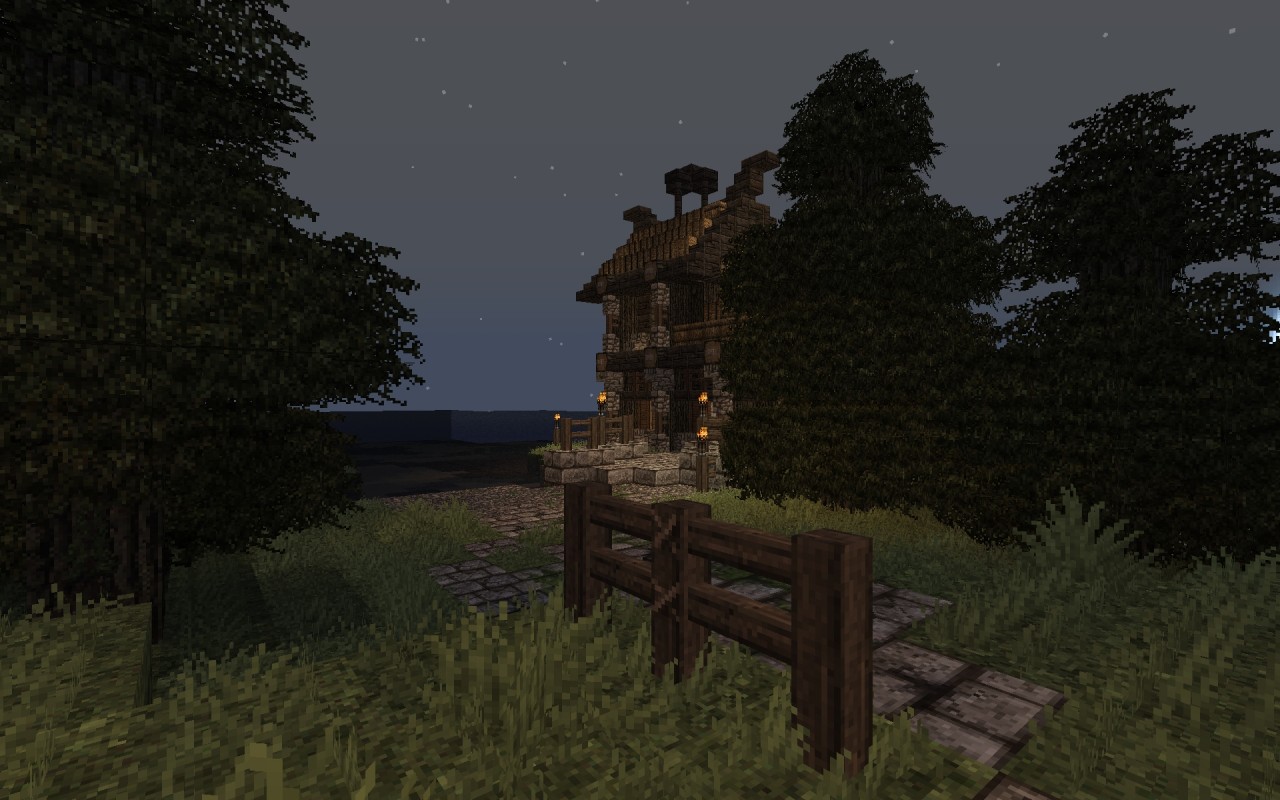 Nordic Thatch-Roof MillHouse Minecraft Map