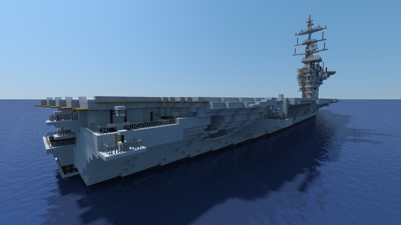 USS Nimitz (CVN-68) 1:1 Minecraft Map