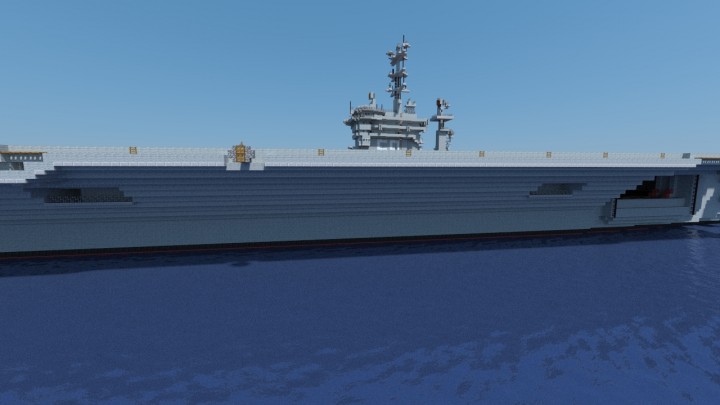 USS Nimitz (CVN-68) 1:1 Minecraft Map