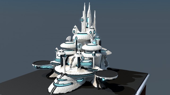 futuristic palace Minecraft Map