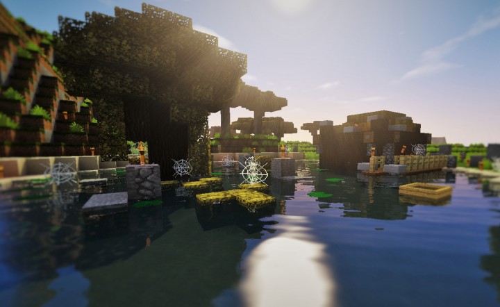 Inn & Lake / Auberge et lac Minecraft Map