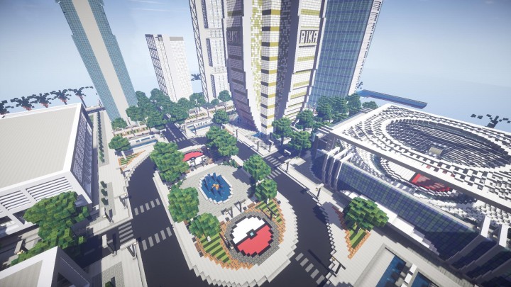 Modern Pokemon City | PikaCity Minecraft Map