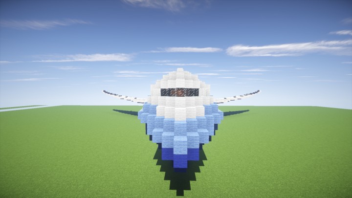 Boeing 787-800 in Boeing Dreamliner Livery Minecraft Map