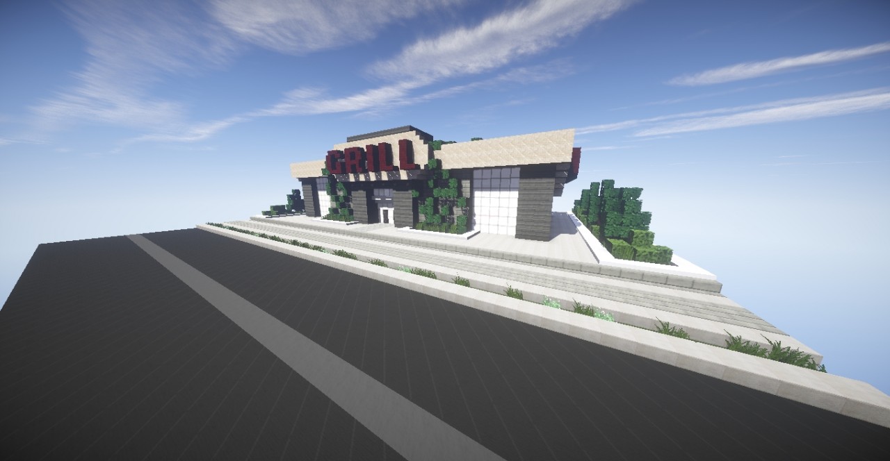 Modern Grill Restaurant Minecraft Map