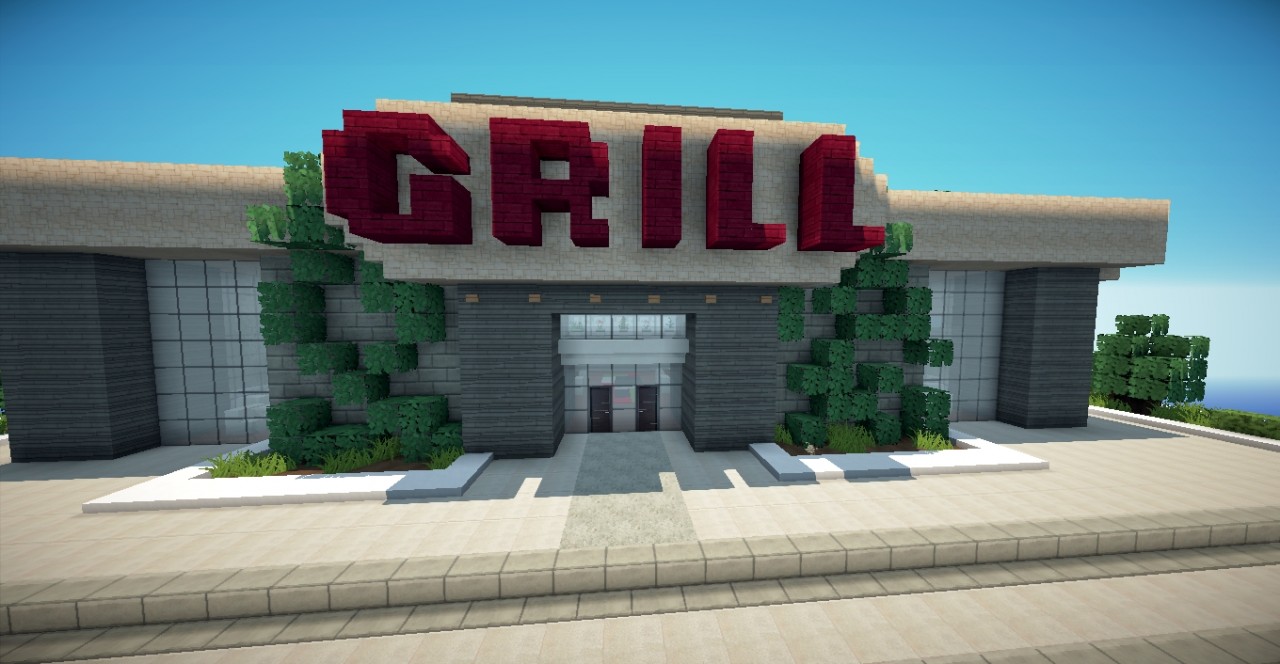 Modern Grill Restaurant Minecraft Map
